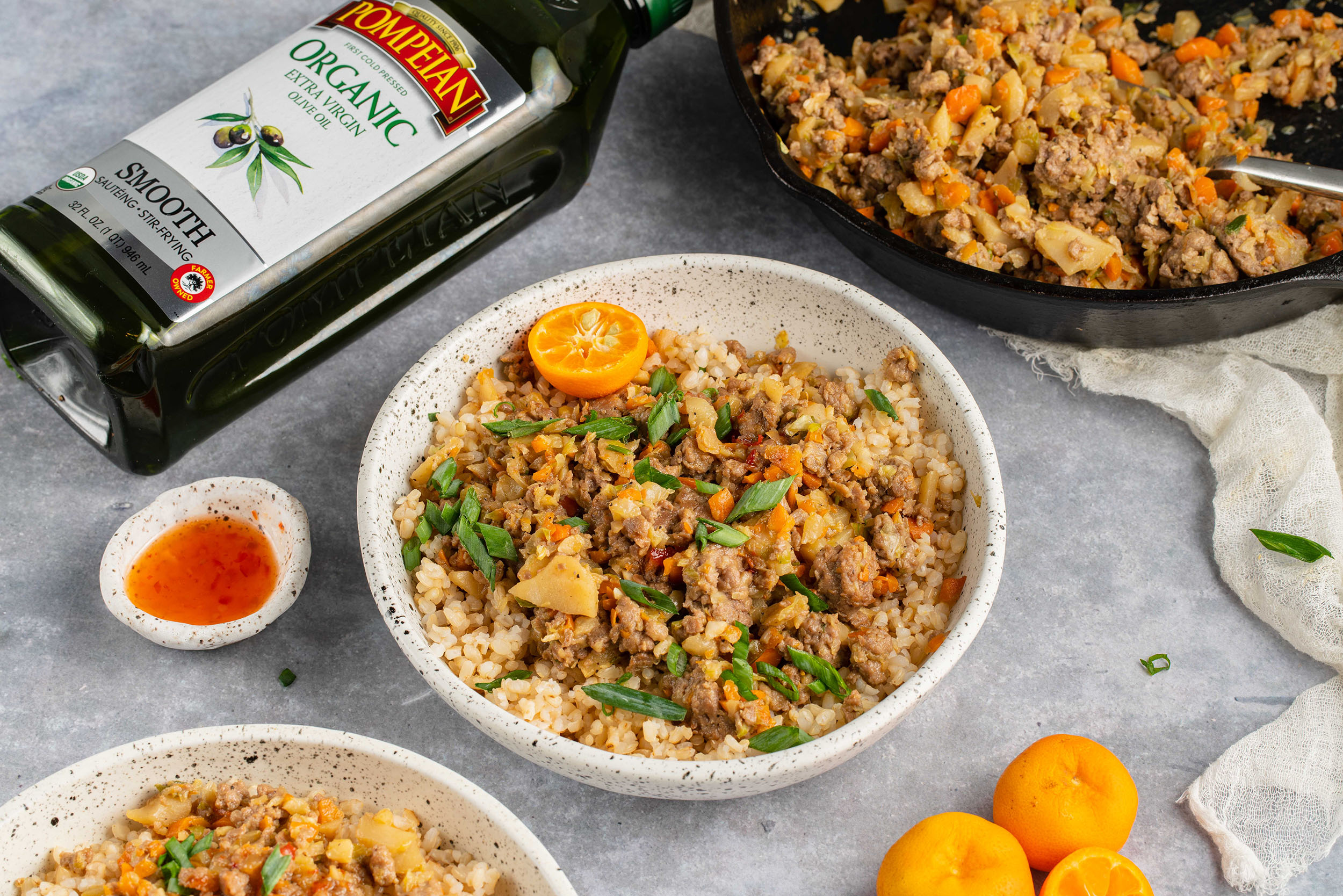 Filipino Lumpia Spring Roll Inspired Bowl - Pompeian