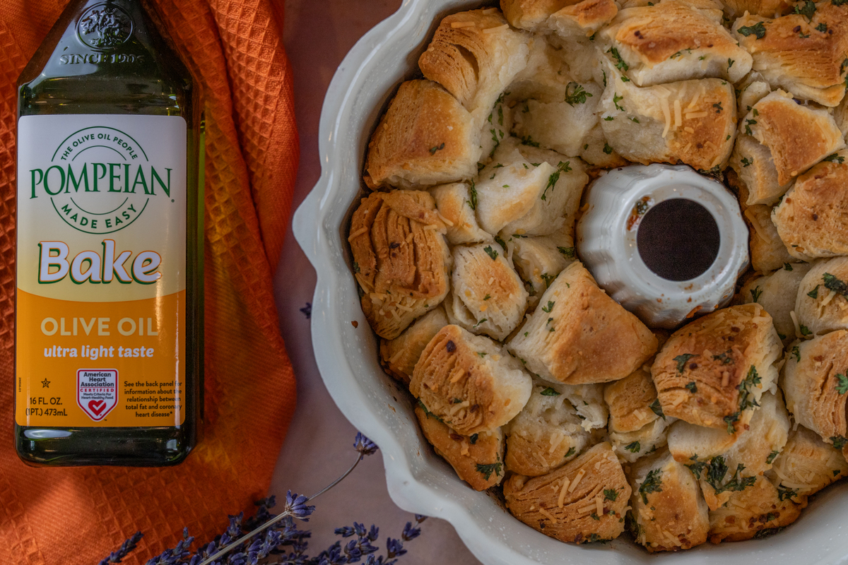 Savory Garlic Monkey Bread Pompeian